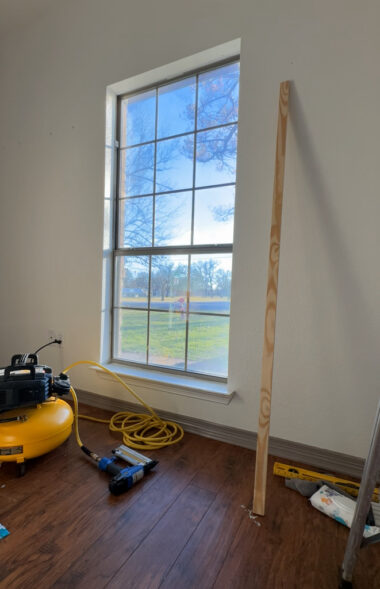 DIY Window Trimming Without Removing the Sill